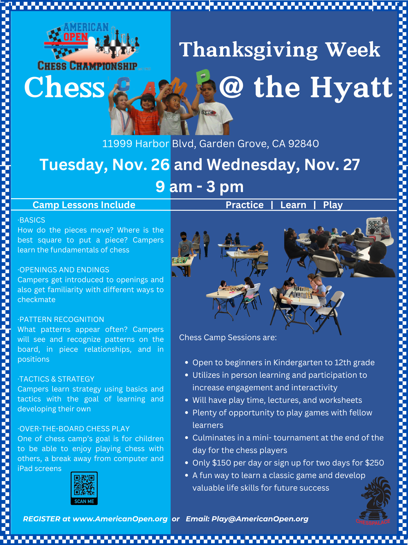 Chess Camp at the Hyatt – American Open